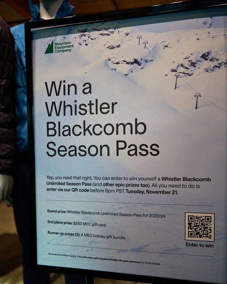 MEC and Whistler Blackcomb Kick Off the Ski Season with Epic Contest ...